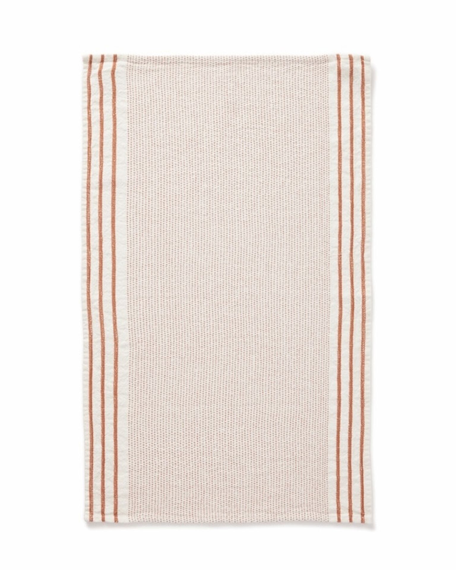 Kitchen towel MAYA Blanc/noisette | 45x70 cm | Blanc/noisette ...